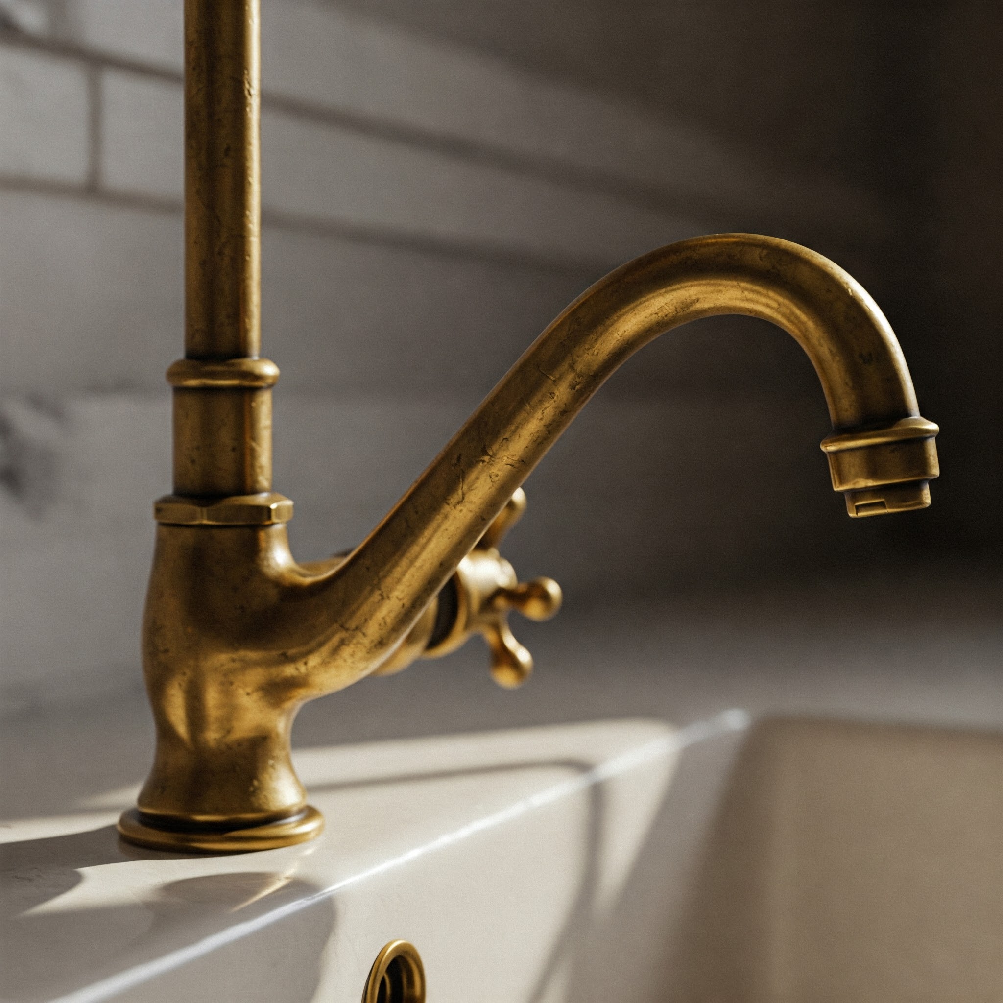 7 Stunning Antique Brass Kitchen Faucet Designs That Will Transform ...