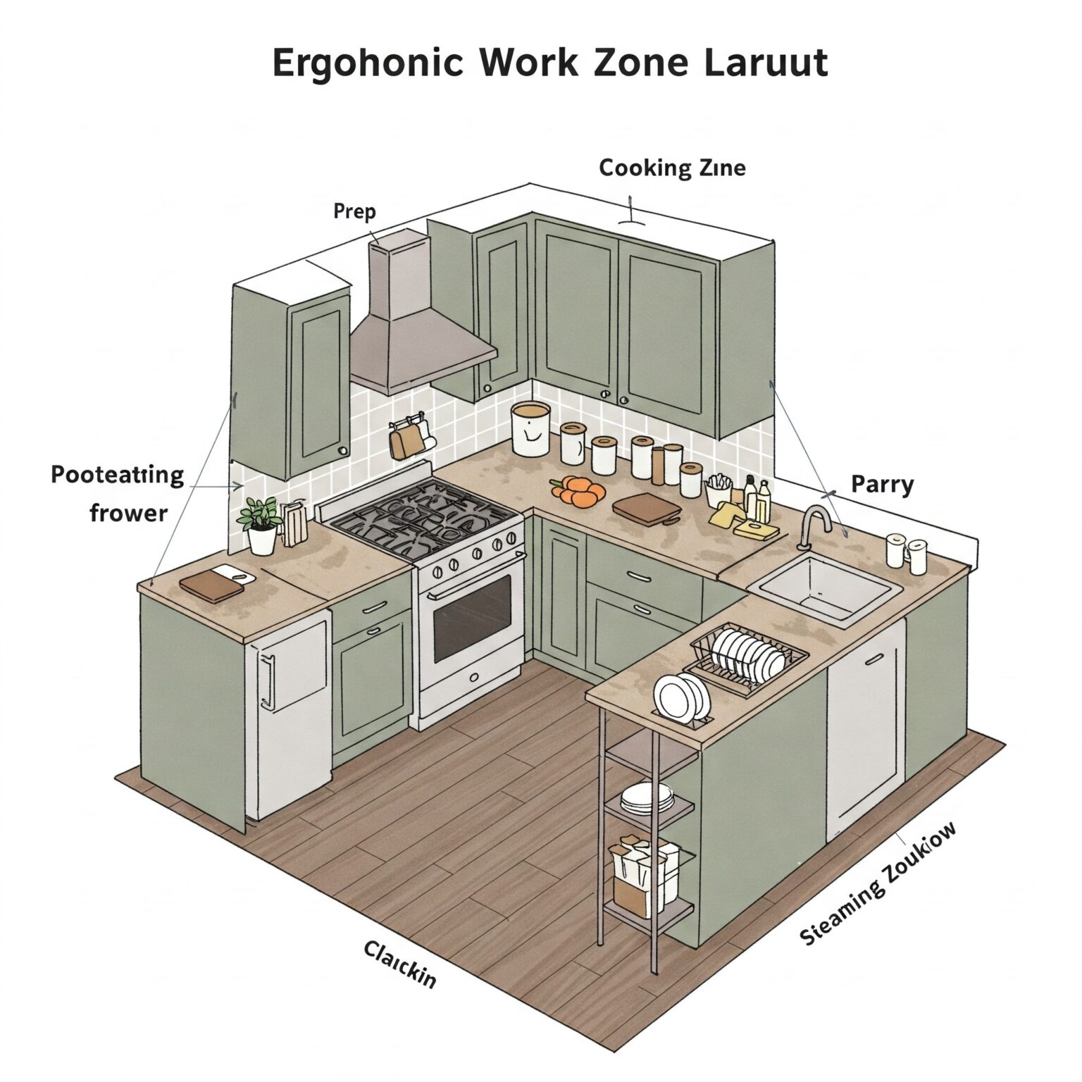 10 Essential Kitchen Zone Ideas for Effortless Cooking and Organization ...