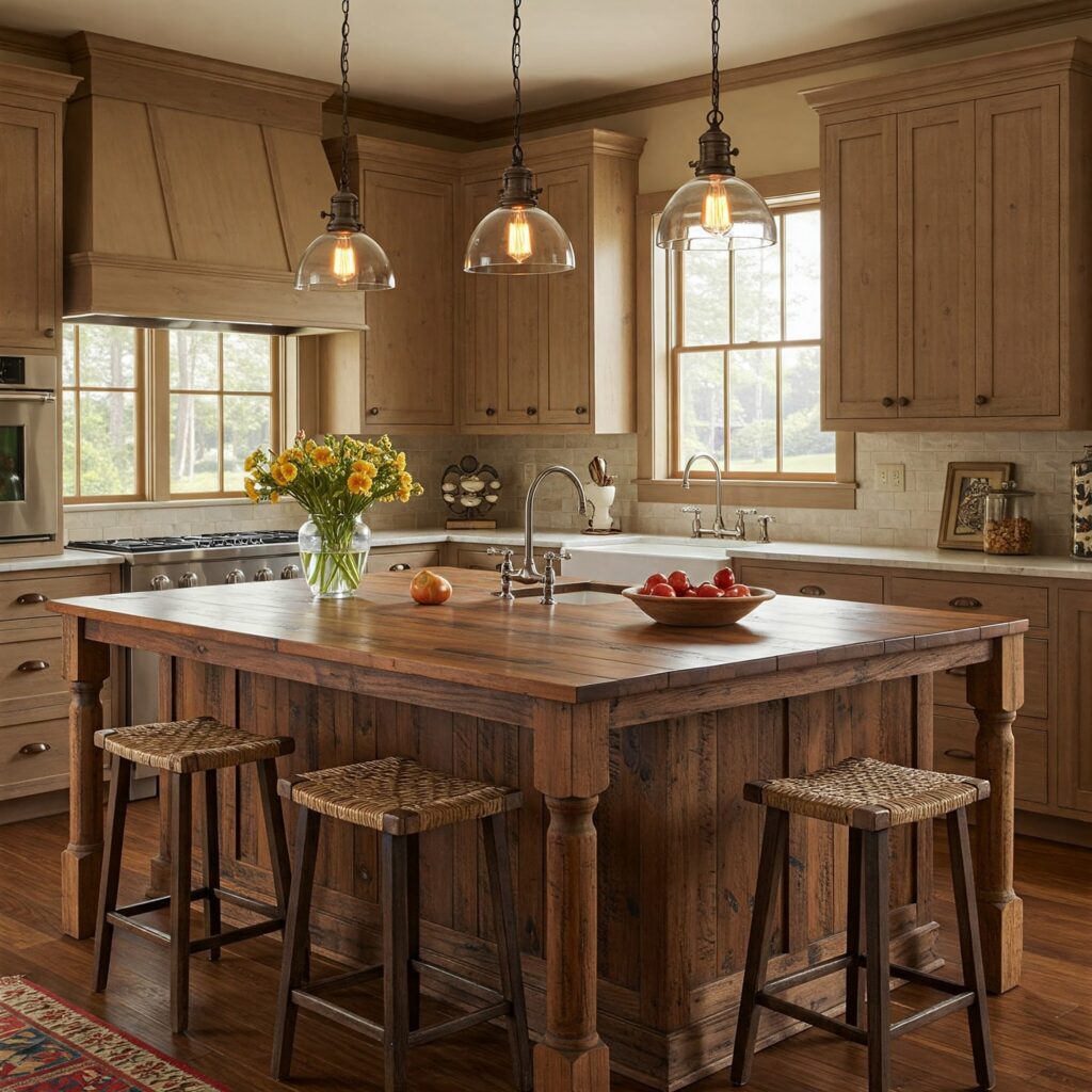 15 Stunning Rustic Kitchen Island Ideas To Transform Your Home in 2025 ...