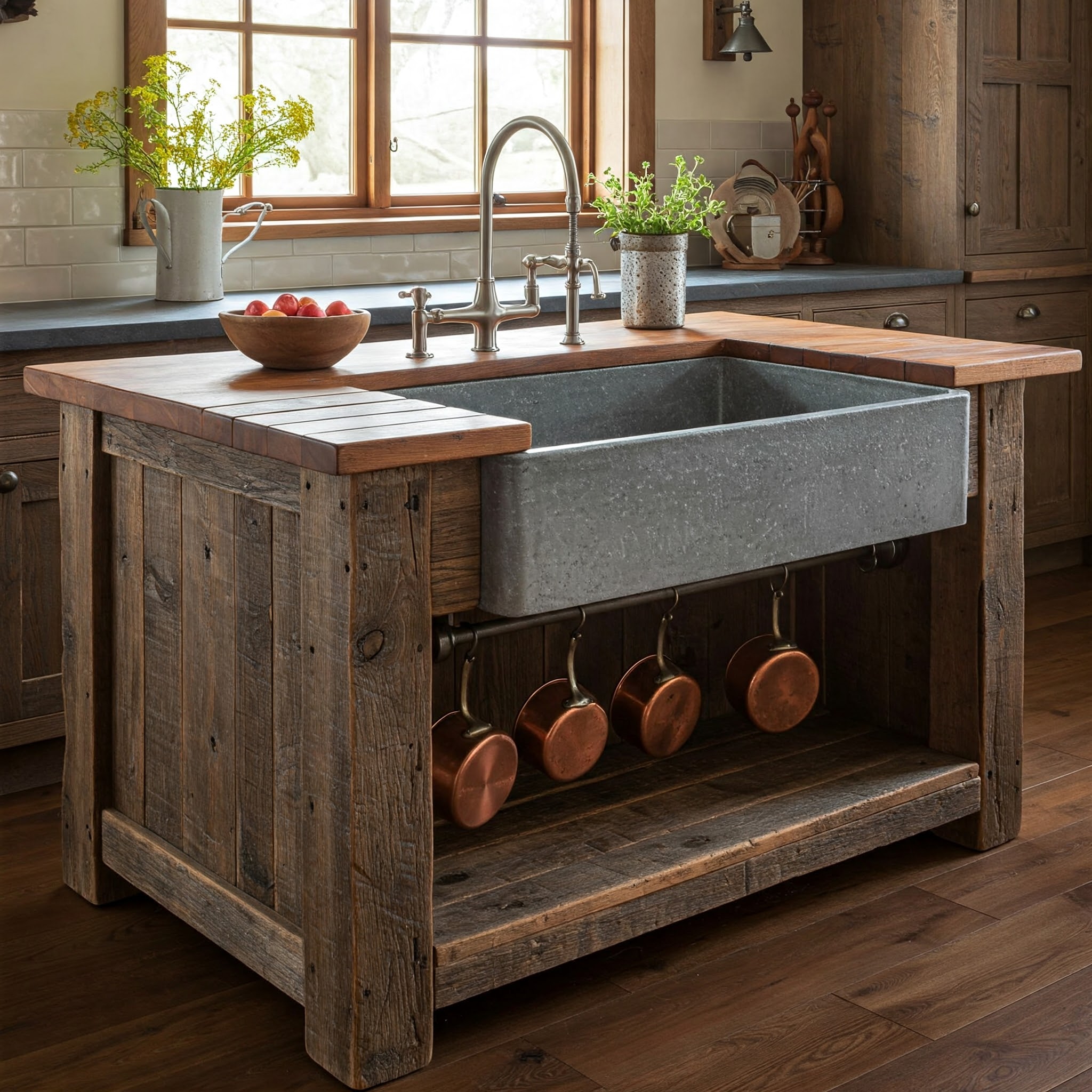 15 Stunning Rustic Kitchen Island Ideas To Transform Your Home in 2025 ...