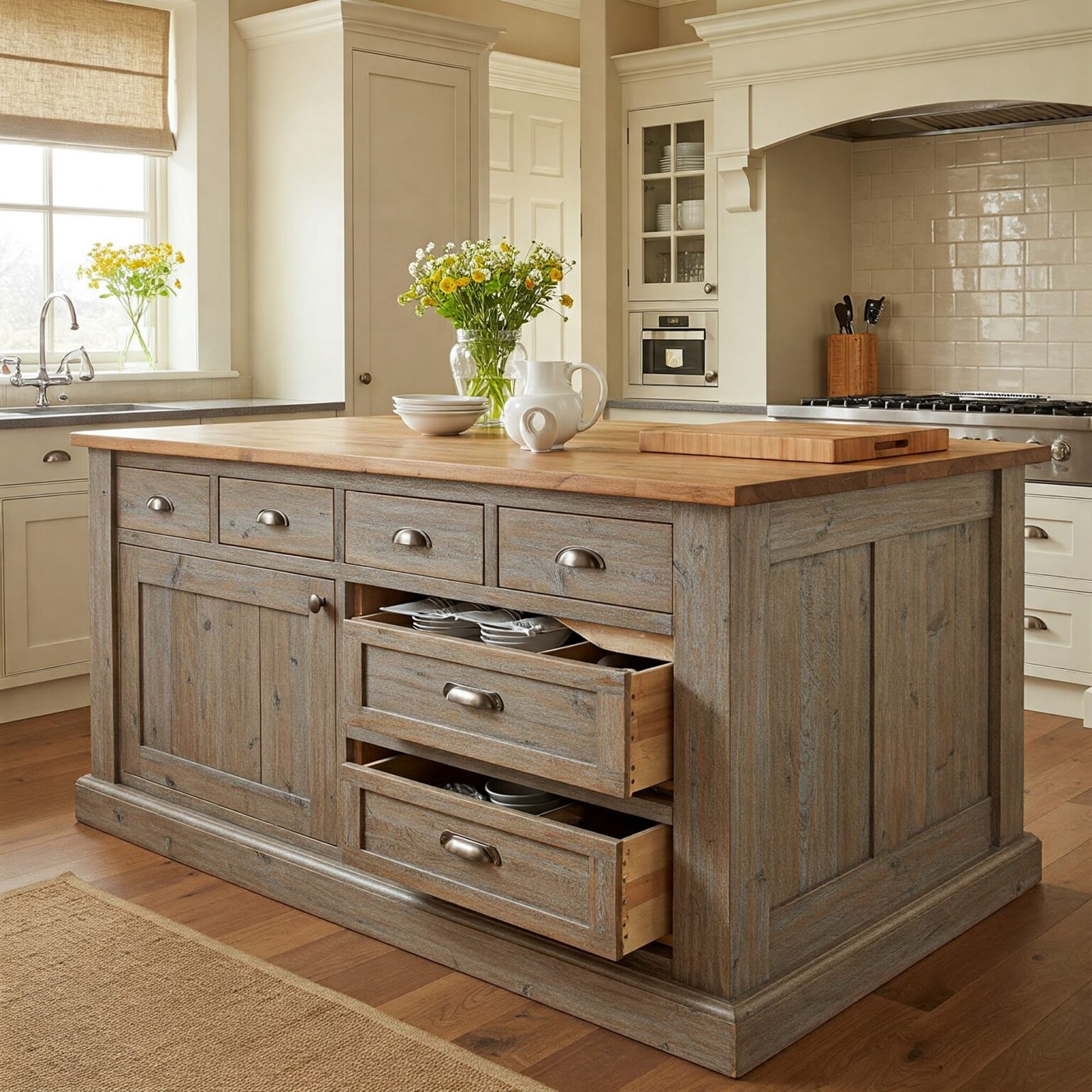 15 Stunning Rustic Kitchen Island Ideas To Transform Your Home in 2025 ...