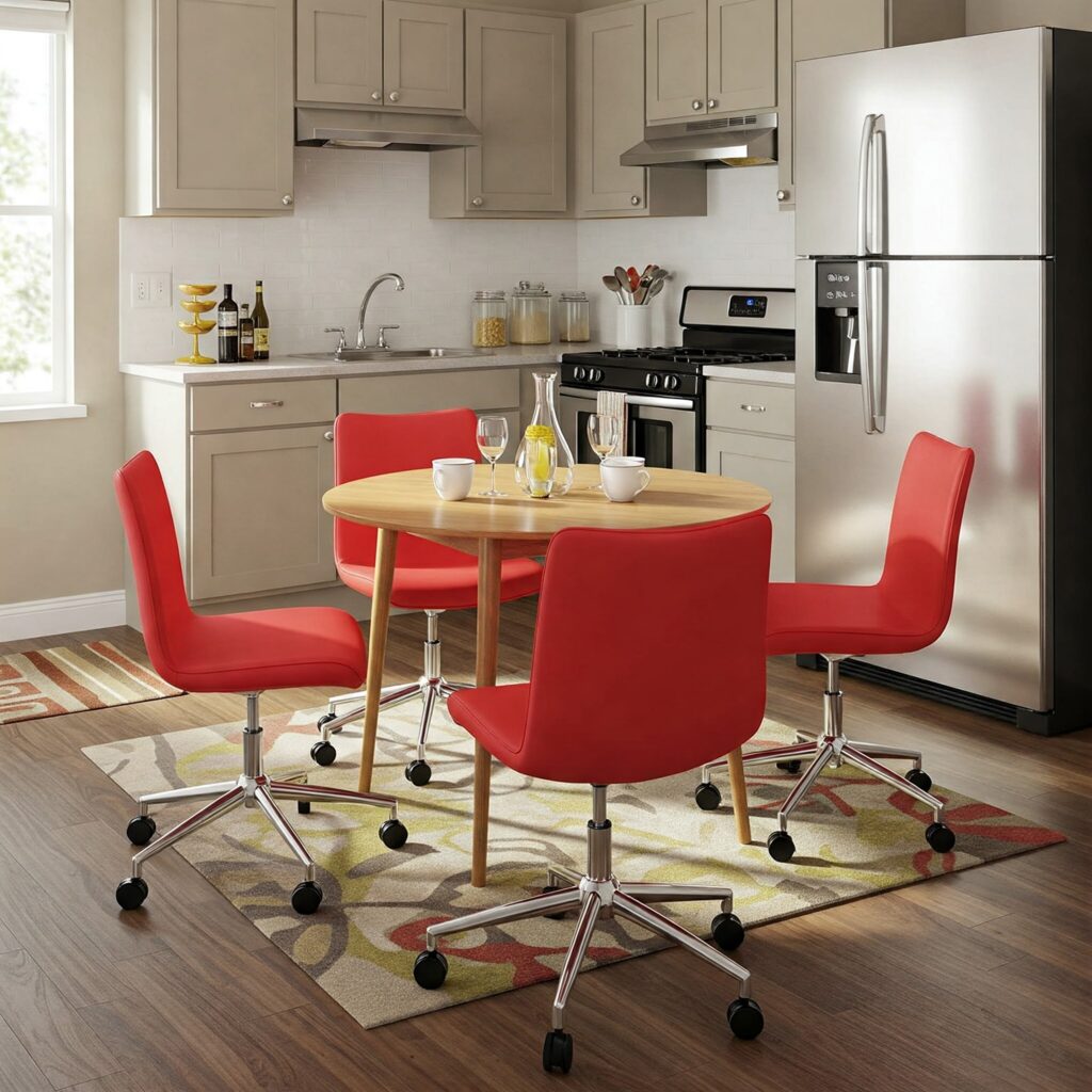 7 Best Kitchen Chairs with Casters for Effortless Style & Mobility ...