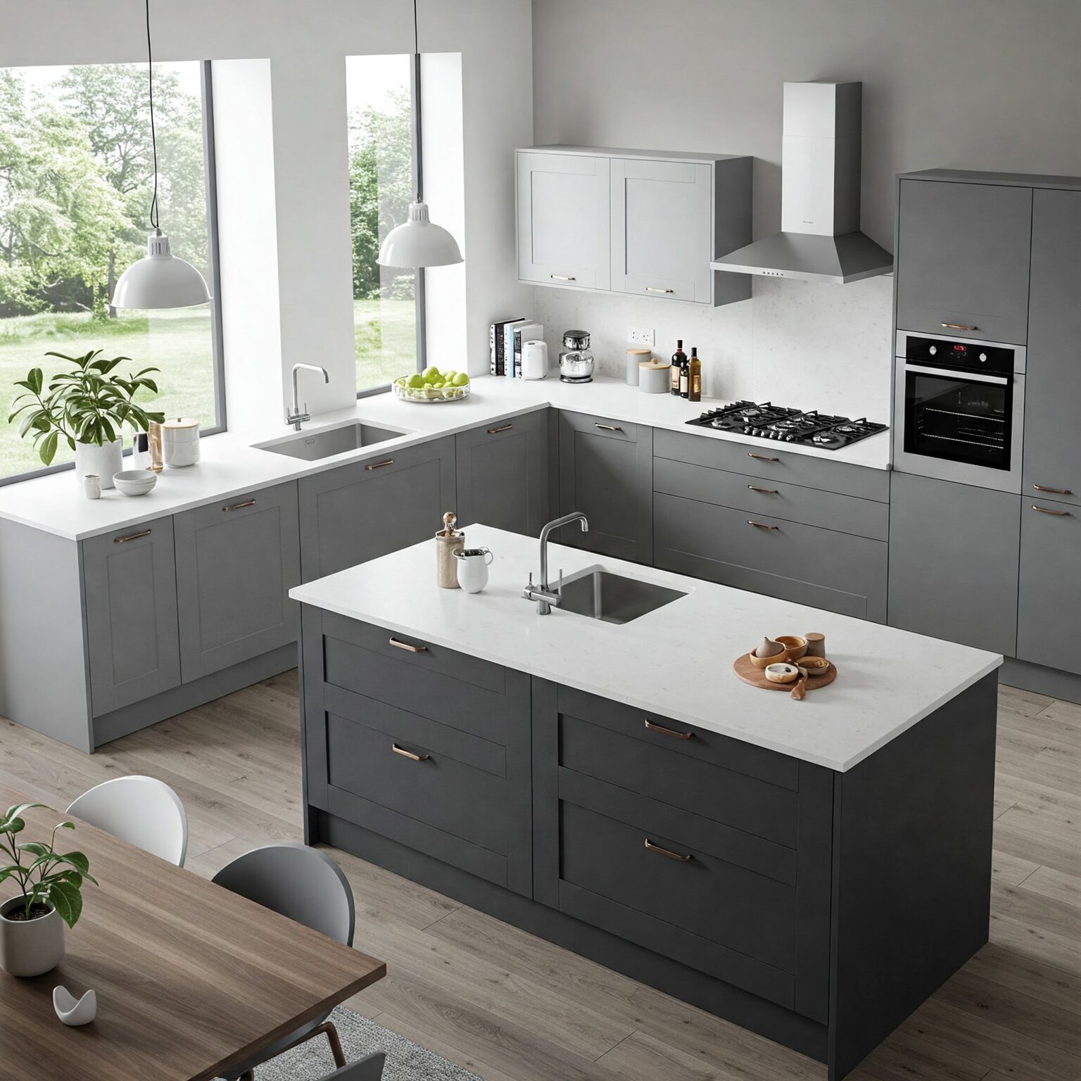 10 Stunning Modern Gray Kitchen Cabinets That Transform Your Home in ...