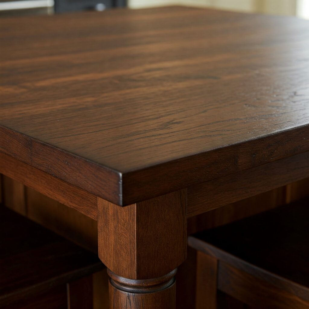 12 Stunning Ideas Stained Wood Kitchen Island Table With Legs For ...