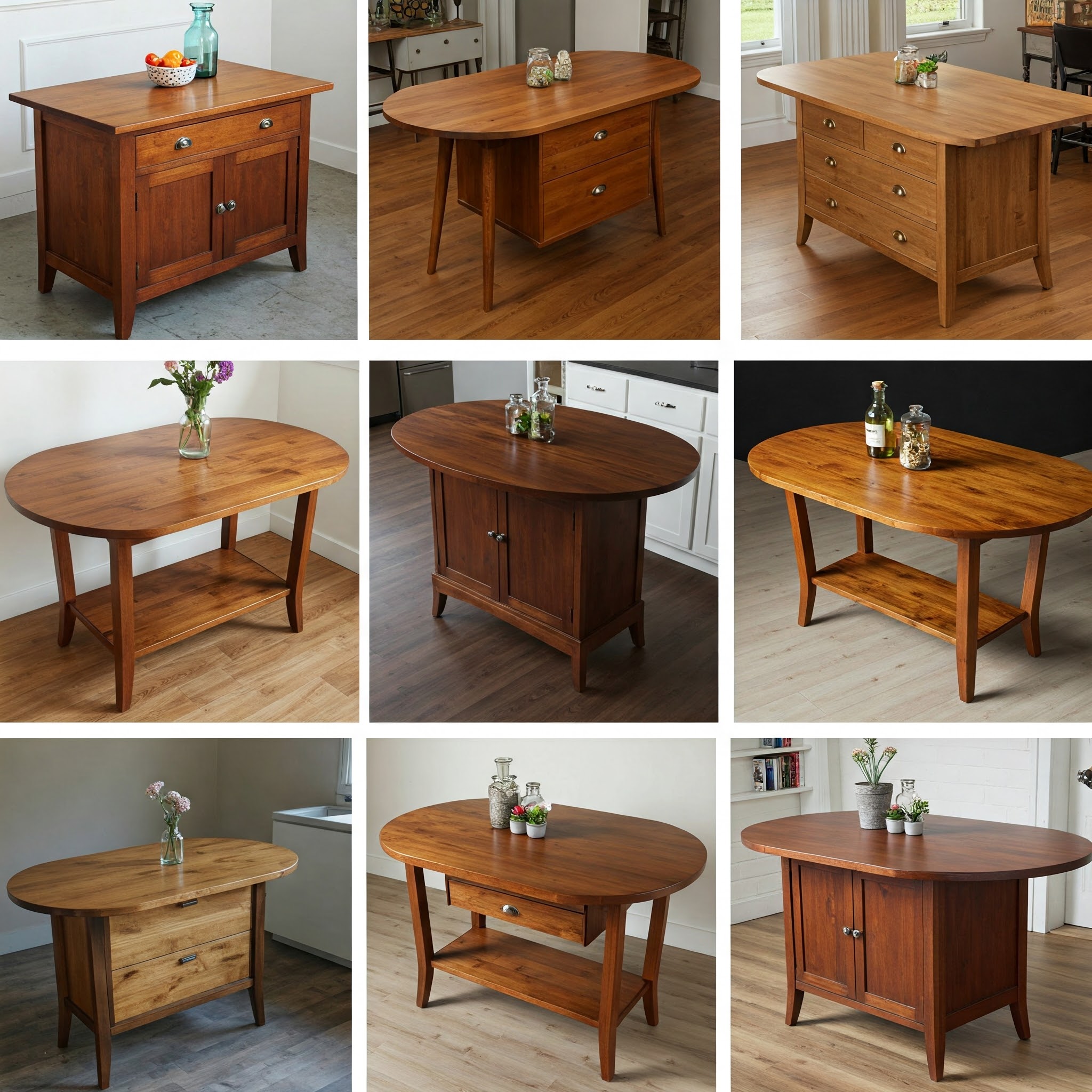 12 Stunning Ideas Stained Wood Kitchen Island Table With Legs For ...