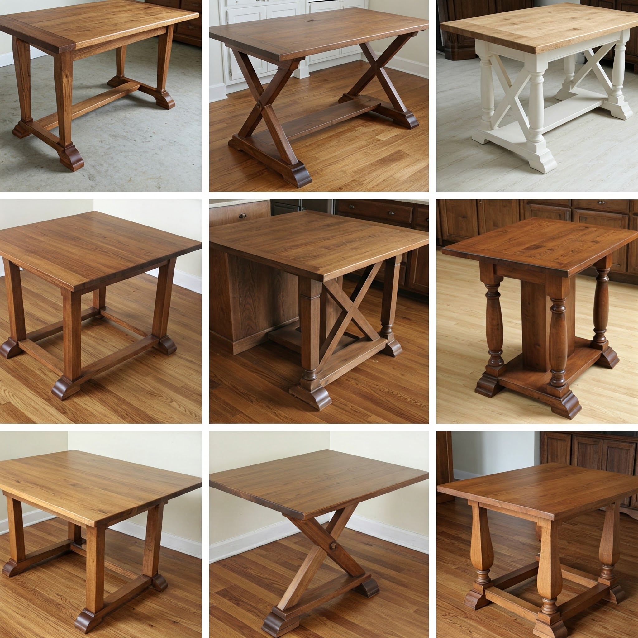 12 Stunning Ideas Stained Wood Kitchen Island Table With Legs For ...